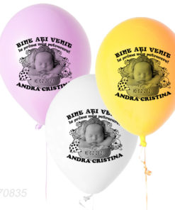 Baloane inima personalizate cu poza 50 inimi