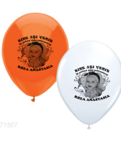 Baloane inima personalizate cu poza 50 inimi