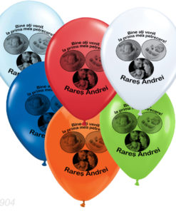 Baloane inima personalizate cu poza 50 inimi